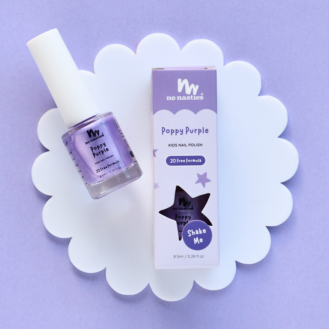 Purple Water-Based Kids Nail Polish – No Nasties kids